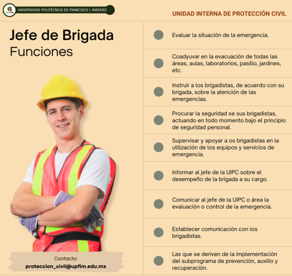 Unidad Interna de Protección Civil – Universidad Politécnica de Francisco I. Madero